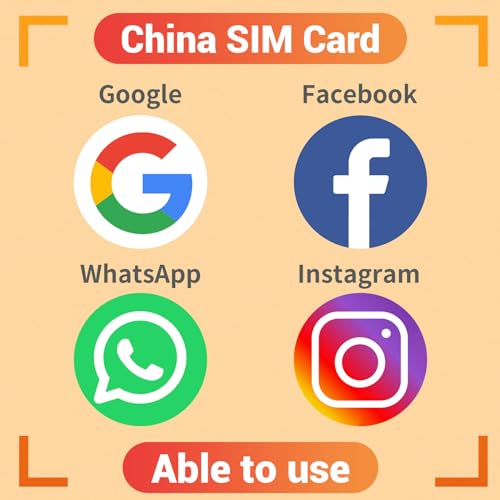 Data Only China Sim Card 30Days 20GB Including Mainland China, Hong Kong, Macau, 4G/5G High-Speed Internet, 3 in 1 Prepaid Chinese Sim Card, Standard, Micro, Nano