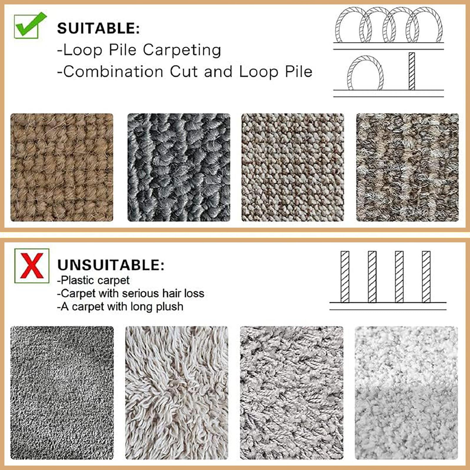 WILLBOND Carpet Cord Cover Cable Grip Floor Cover Cable Protector Management Only for Commercial Office Carpet(Black,147.64 ft)