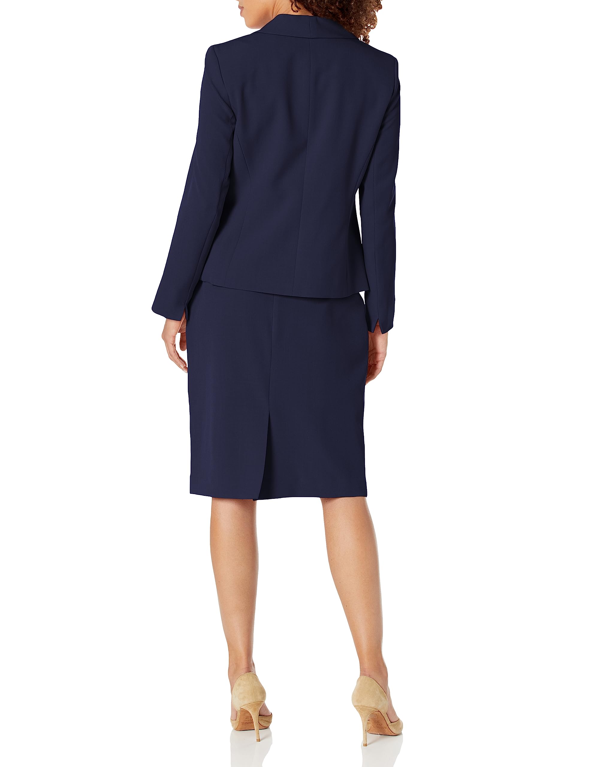 Le Suit Women's JKT/Skirt Suit, Indigo