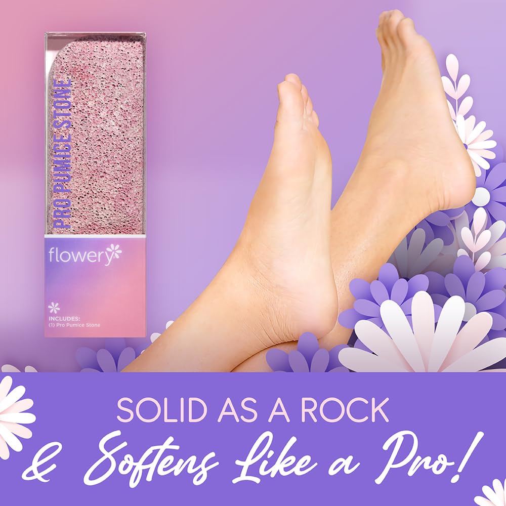 Flowery Pro Pumice Stone, 1-Pack