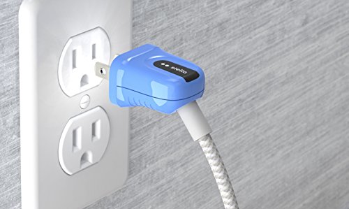 Stella by Ten One Design – Laptop Charging Cord for Apple Adapters with Built-in Cord Management and Illuminating Plug (T1-SPOT-219) – Blue