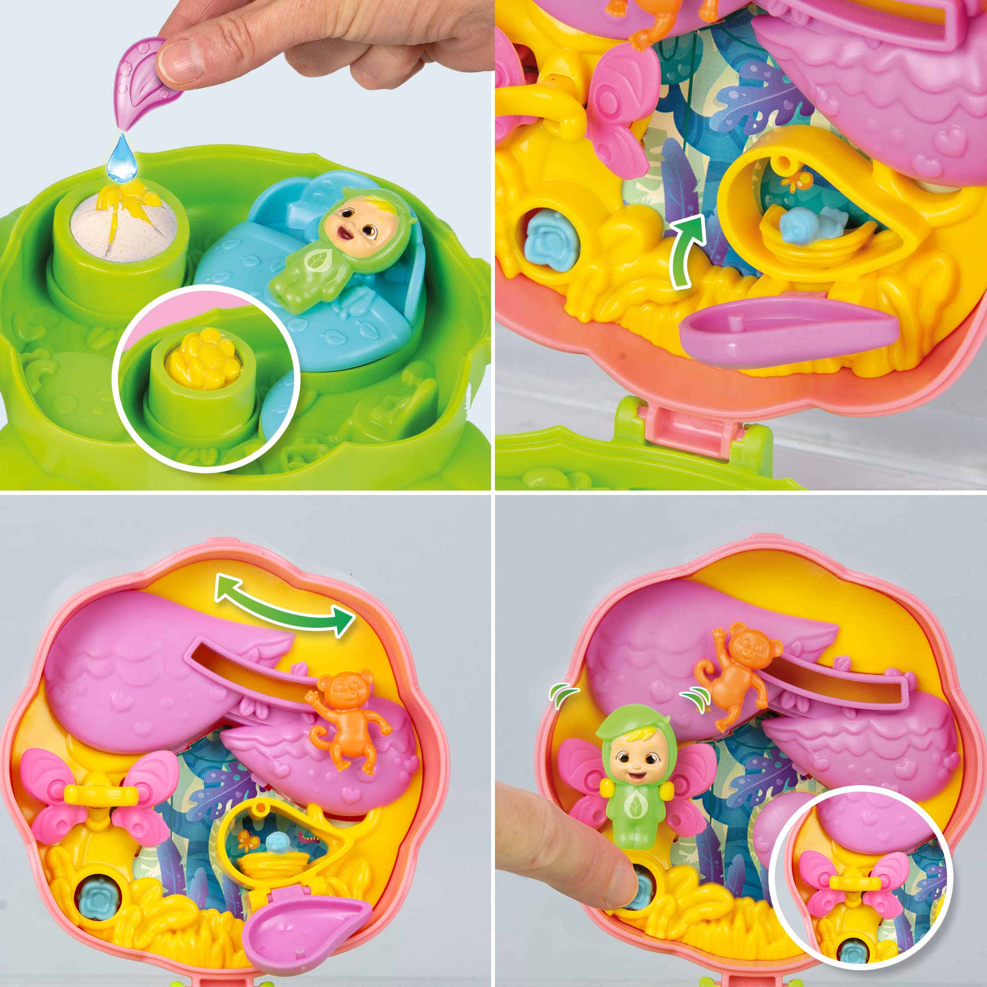 Cry Babies Little Changers Eco-Friendly Flower Compact Miniature Playset (Styles May Vary), for Girls and Boys Ages 3 and Up