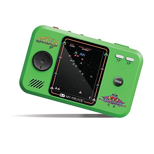 My Arcade Galaga/Galaxian Pocket Player Pro: Portable Video Game Console with 2 Games, Gifts, 2.75" Color Display, Ergonomic Design