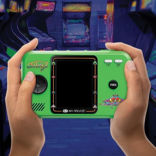My Arcade Galaga/Galaxian Pocket Player Pro: Portable Video Game Console with 2 Games, Gifts, 2.75" Color Display, Ergonomic Design