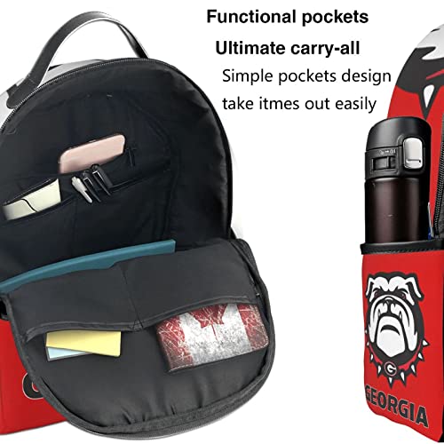 WMCYZHU Georgia Bull cute dogs Travel Laptop Backpack Adjustable College School Computer Bag