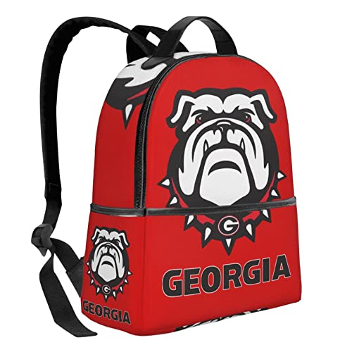 WMCYZHU Georgia Bull cute dogs Travel Laptop Backpack Adjustable College School Computer Bag
