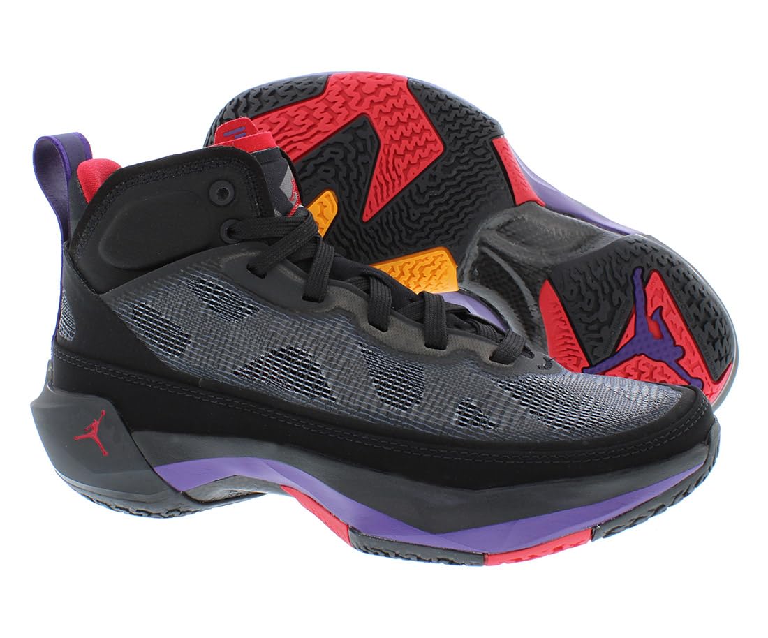 Jordan Boy's Air XXXVII (Big Kid) Black/True Red/Club Purple/Dark Charcoal 5.5 Big Kid M