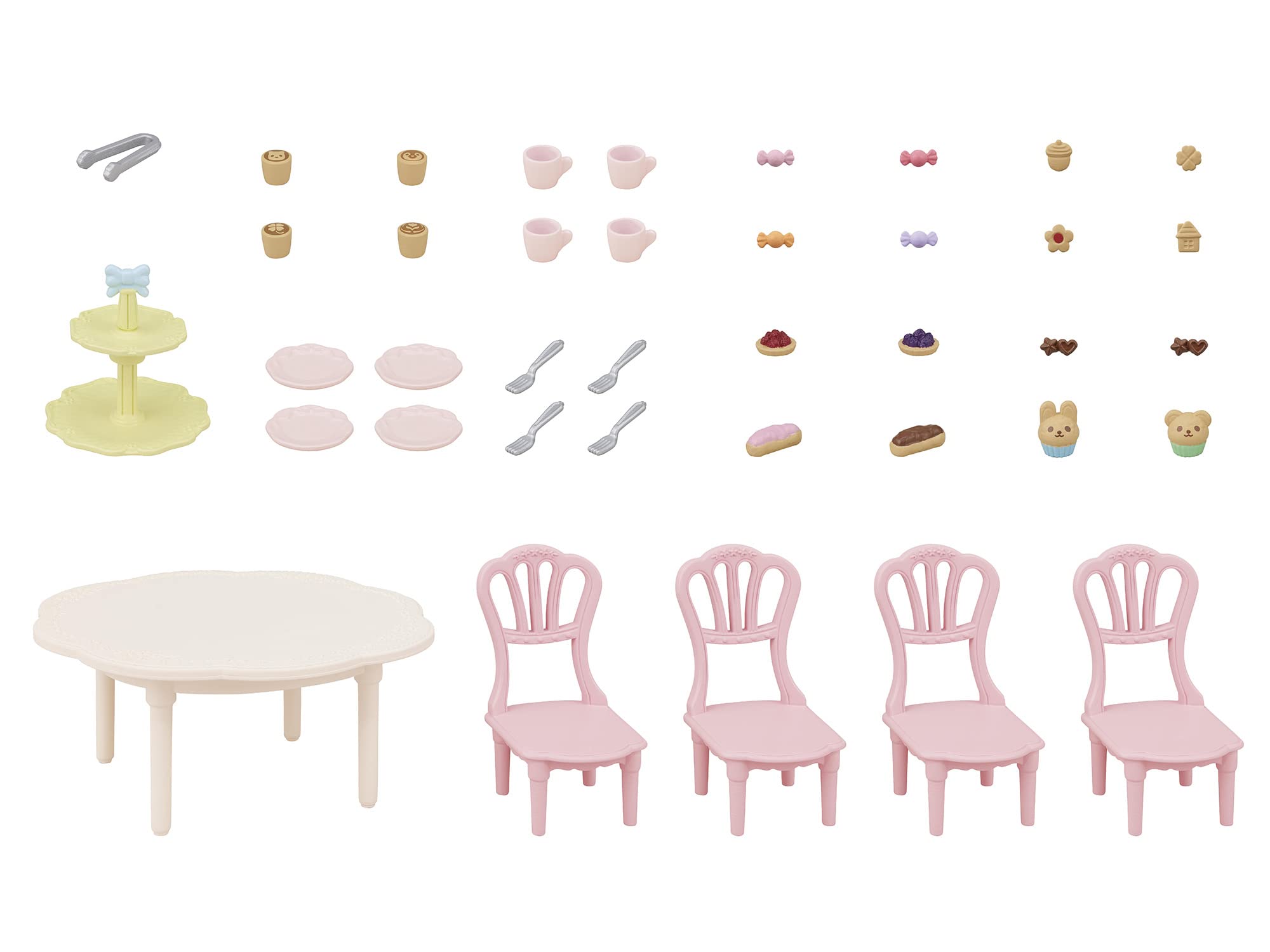 EPOCH PS Sylvanian Families Furniture Sweets Party Set, Mosquito - 426, Multicolor
