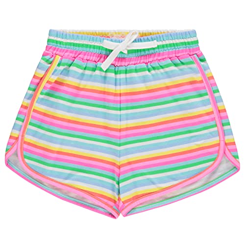 BTween Girls 6-Pack Peace Happiness Outfit Set w/Ruffle Sleeve Tees, Peplum Tank Top, Skirt, Dolphin & Biker Shorts/7-8