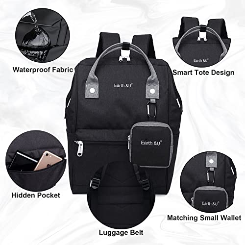 Refutuna Laptop Backpack, 15.6 Inch Work Backpack for Women, Nurse Bag, Teacher Bag, College School Laptop Bookbag, Waterproof Anti-theft Travel Business Backpack