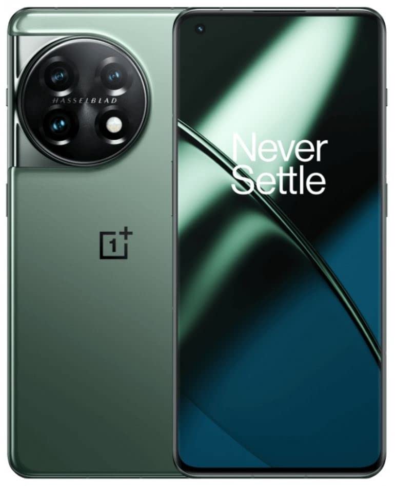 OnePlus 11 5G Dual PBH110 256GB 12GB RAM Factory Unlocked (GSM Only | No CDMA - not Compatible with Verizon/Sprint) China Version w/Google Play - Green