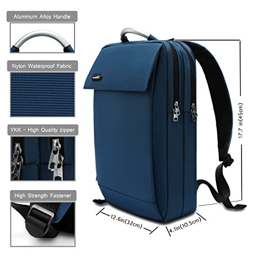 Oakisma 17.5 inch Travel Laptop Backpack for Men Women Business School Backpacks,Black Backpack
