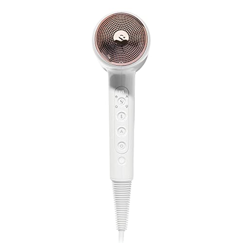 T3 Featherweight StyleMax Professional Ionic Hair Dryer with Custom Heat Automation & 4 Attachments, Fast Drying, Lightweight with 5 Heat & 3 Speed Settings, 2 Concentrators, Diffuser & Smoothing Comb