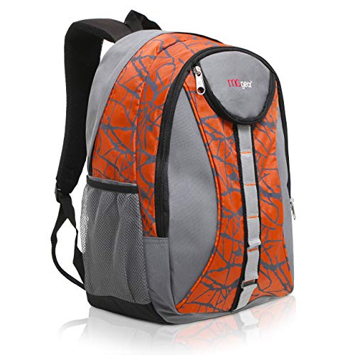 MGgear 18-inch School Backpack, Heavy Duty Multipurpose Backpack, Travel Carryon, Orange