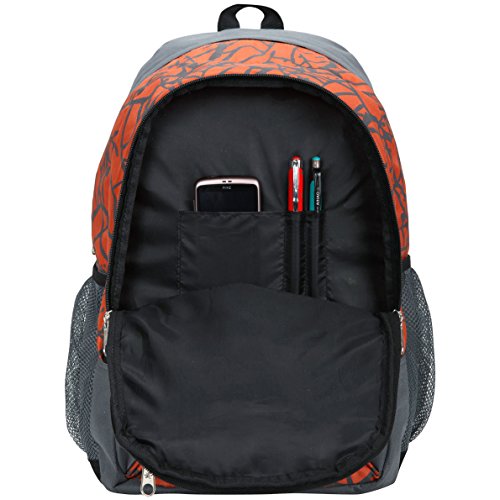 MGgear 18-inch School Backpack, Heavy Duty Multipurpose Backpack, Travel Carryon, Orange