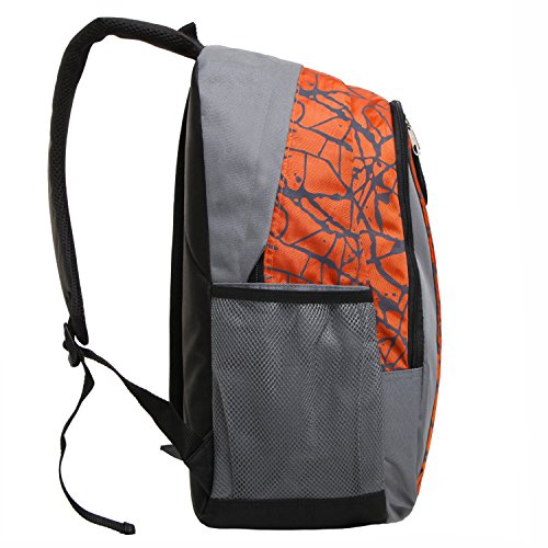 MGgear 18-inch School Backpack, Heavy Duty Multipurpose Backpack, Travel Carryon, Orange
