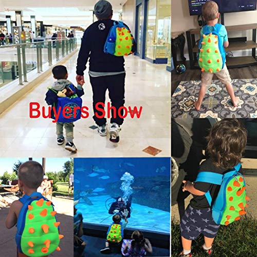 yisibo Kids Dinosaur Backpack Toddler Backpack Waterproof Preschool Travel Schoolbag Backpack for Kindergarten Bookbags Boys Girls 2-7 Years