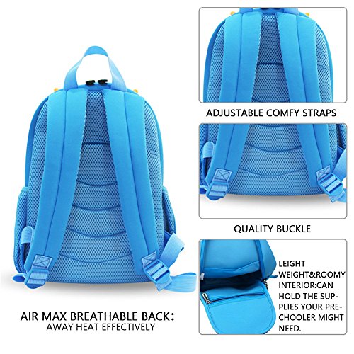 yisibo Kids Dinosaur Backpack Toddler Backpack Waterproof Preschool Travel Schoolbag Backpack for Kindergarten Bookbags Boys Girls 2-7 Years