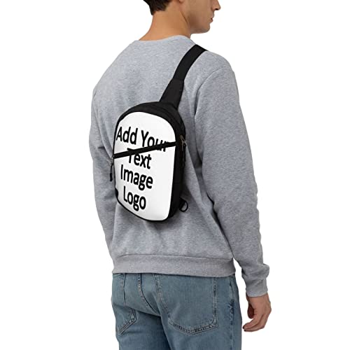 Custom Sling Bag Crossbody Bags Chest Bag For Men Women Design Your Own Personalized Shoulder Backpack Travel Bag Hiking Daypacks With Text Image Chest Sling Backpack Daypack Chest Package