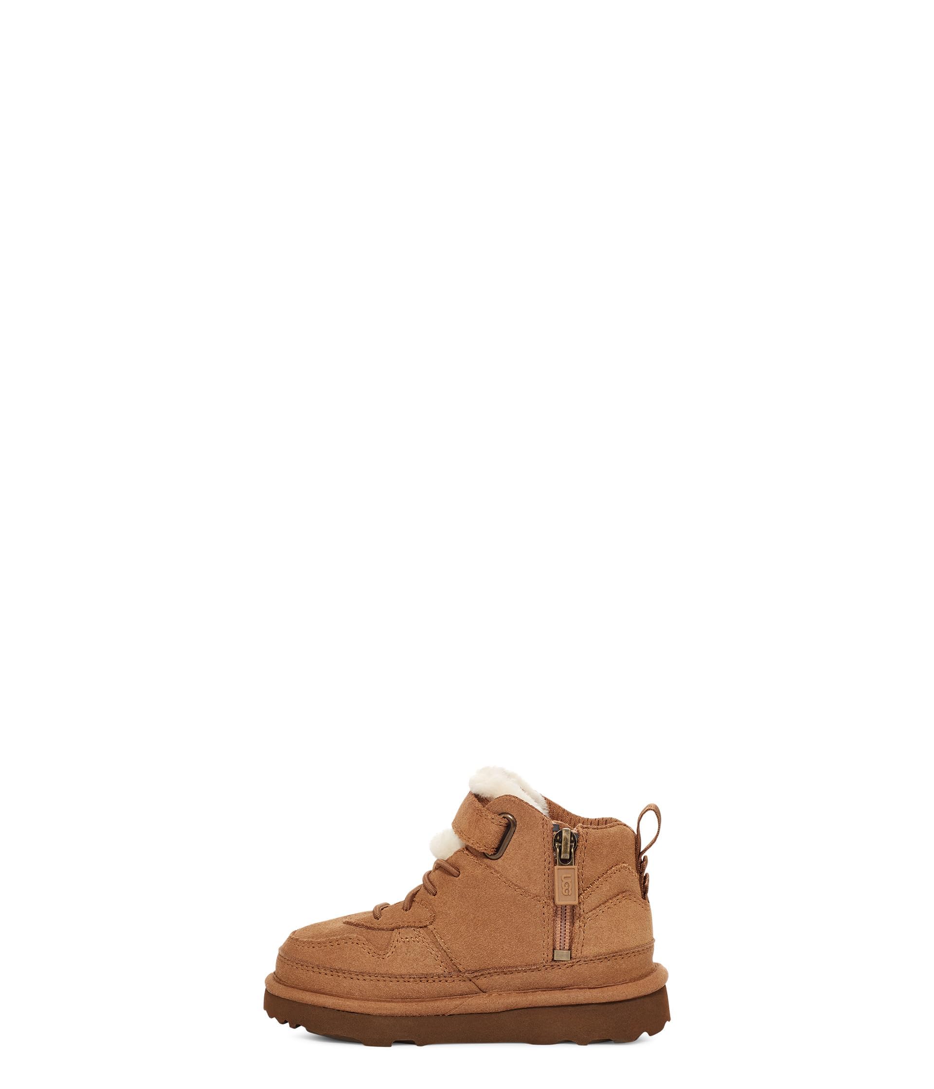 UGG Unisex-Child Highland Hi Heritage Sneaker, Chestnut, 7 Toddler