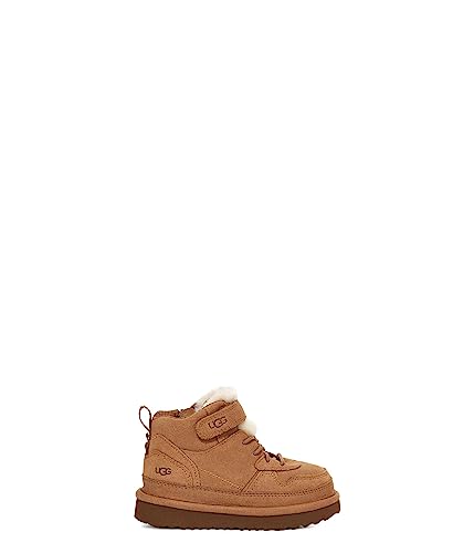 UGG Unisex-Child Highland Hi Heritage Sneaker, Chestnut, 4 Big Kid