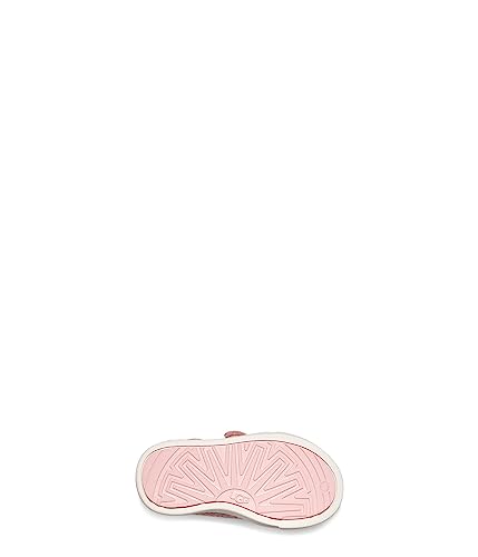UGG Unisex-Child Rennon Ii Gel Hearts Sneaker, Pink, 2 Little Kid