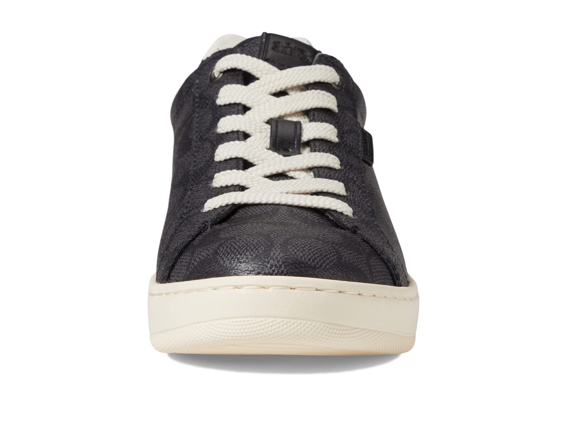 Coach Women's Lowline Coated Canvas Sneaker, Charcoal/Black, 9
