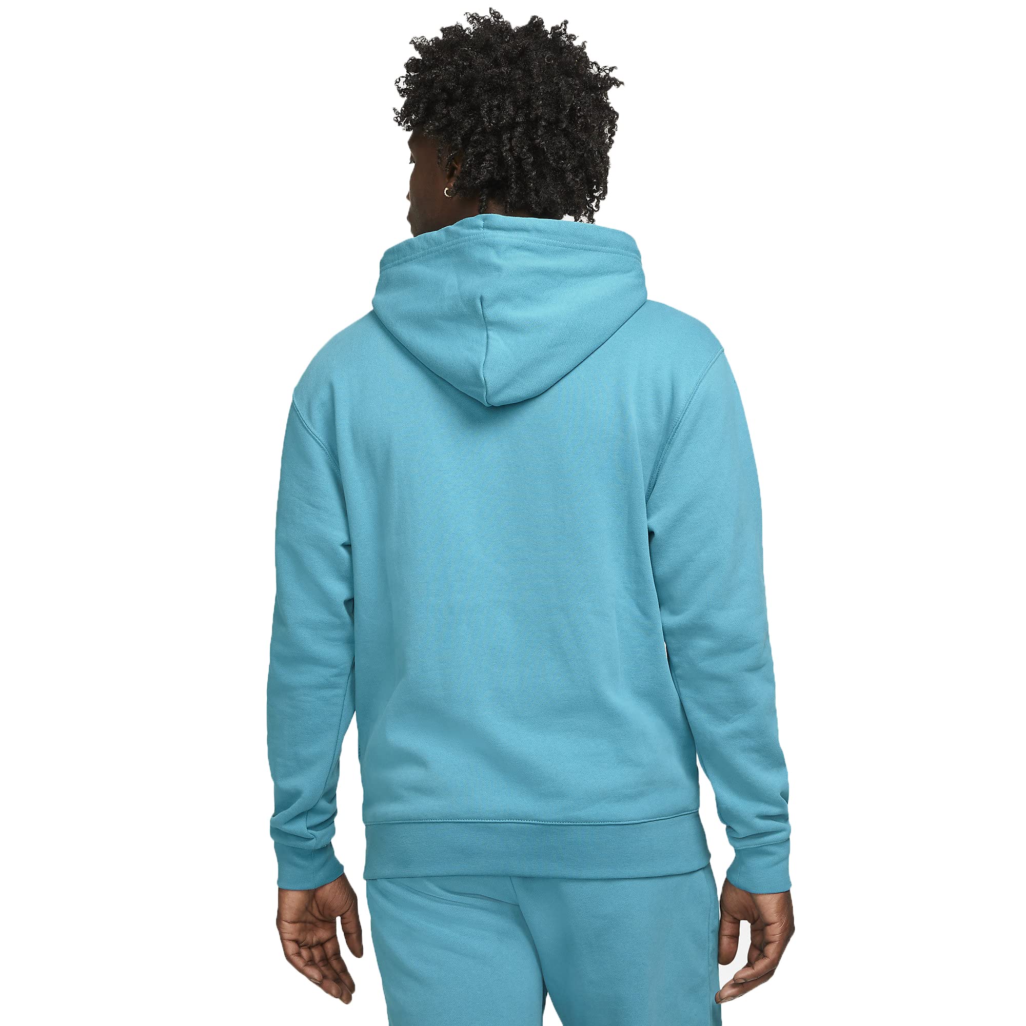 Nike Jordan Essentials Fleece Men's Hoodie (US, Alpha, Large, Regular, Regular, Cyber Teal/White/Black)