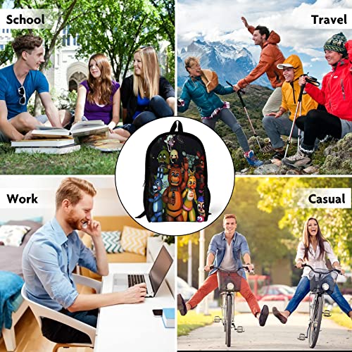 Solmlgo Teens Boys Game Backpack Lightweight School Backpack Durable Students School Bookbag Casual Daypack for Travel