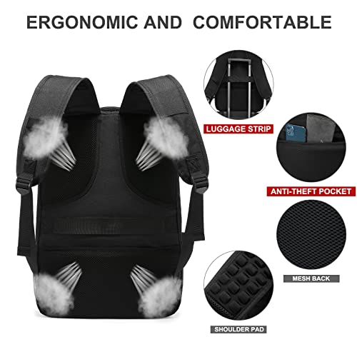 LOVEVOOK Laptop Backpack Travel Work Backpack TSA Anti Theft Business Backpack 17 Inch College Bookbag for Men Women