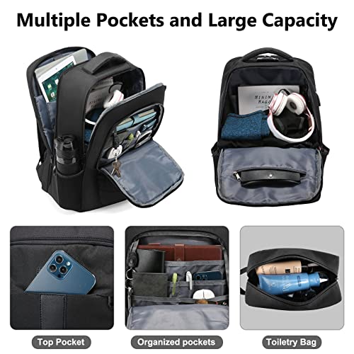 LOVEVOOK Laptop Backpack Travel Work Backpack TSA Anti Theft Business Backpack 17 Inch College Bookbag for Men Women