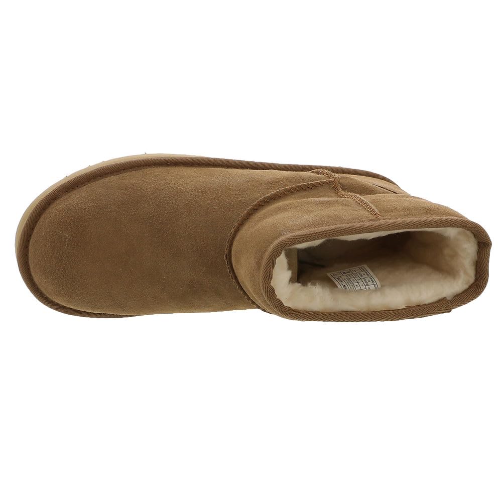 UGG Unisex-Child Classic Mini Platform Boot, Chestnut, 2 Little Kid
