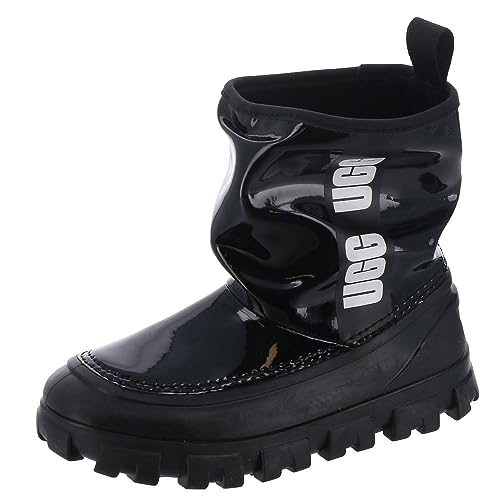 UGG Unisex-Child Classic Brellah Mini Boot, Black, 1 Little Kid