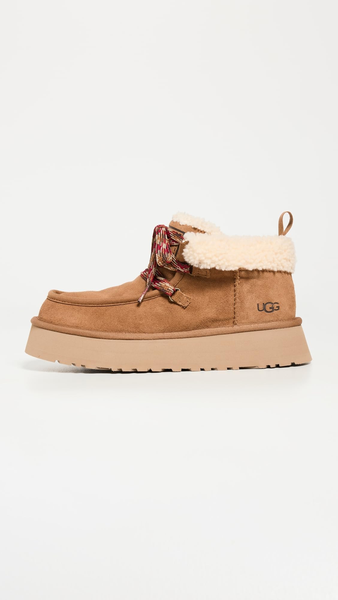 UGG Women's Funkarra Cabin Cuff Slipper, Chestnut, 7