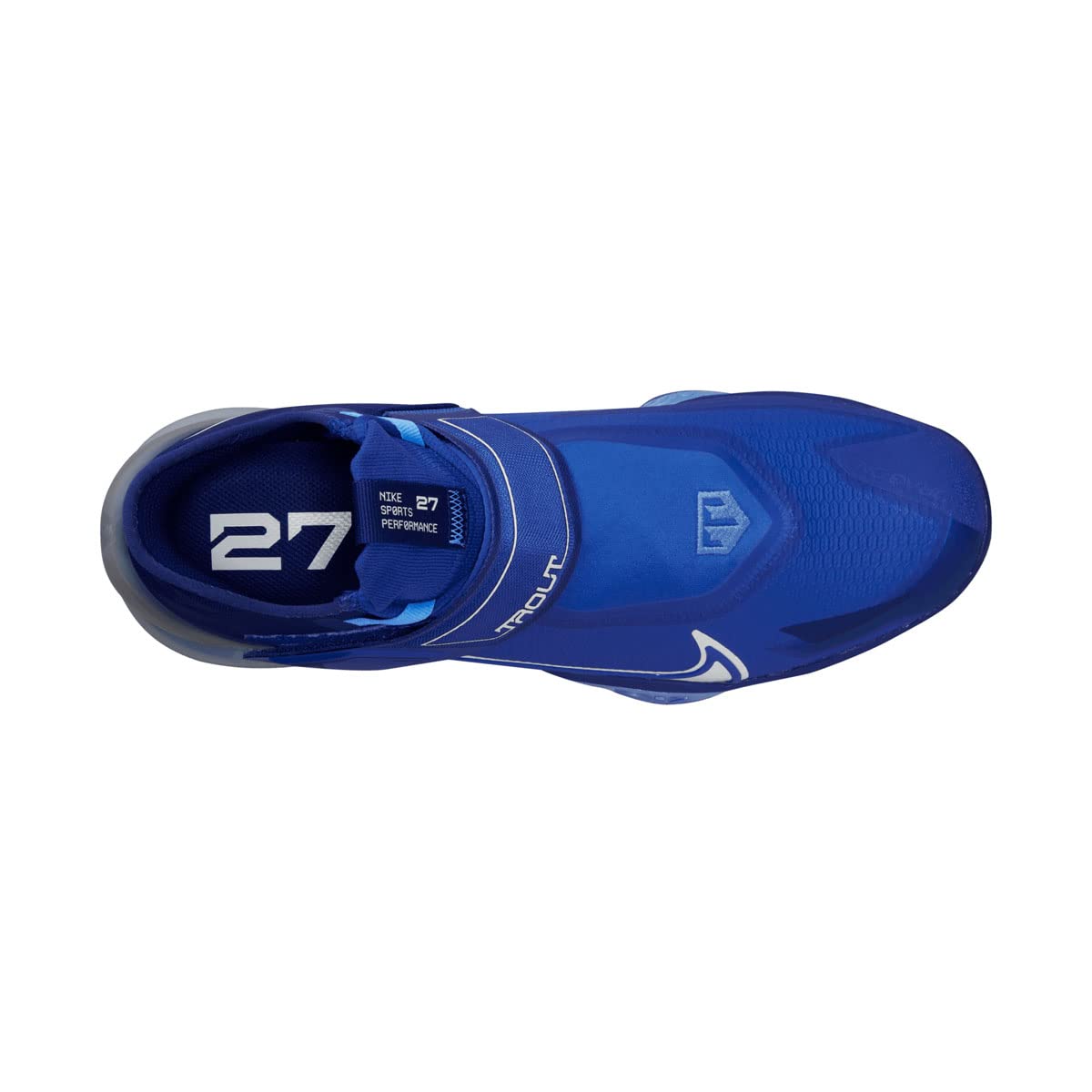 Nike Force Zoom Trout 8 Elite Metal Baseball Cleats Royal | White Size 14 Medium