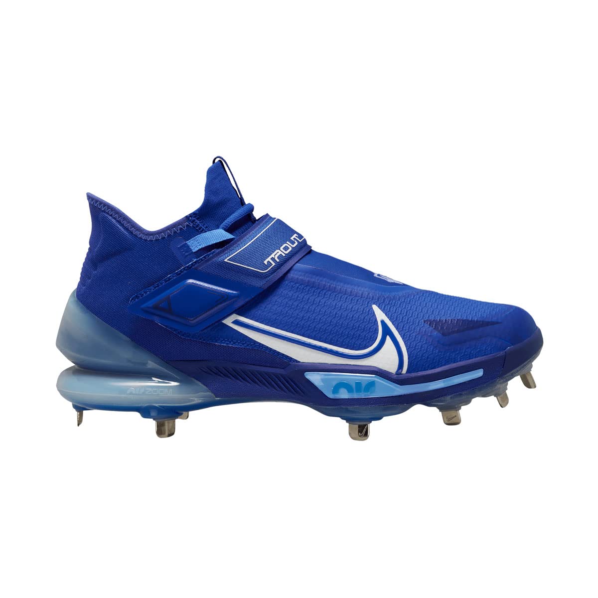 Nike Force Zoom Trout 8 Elite Metal Baseball Cleats Royal | White Size 14 Medium