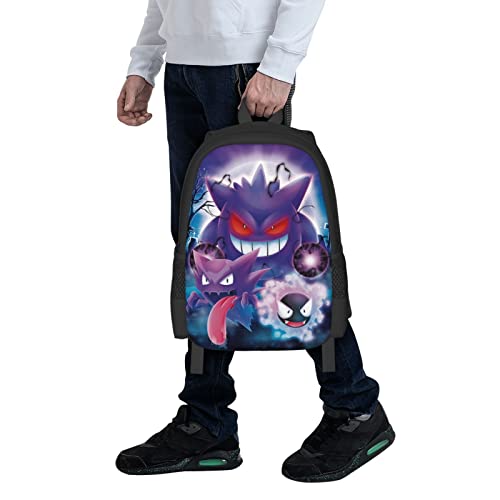 NoogYent Backpack, Anime Adjustable Shoulder Straps Laptop Backpack Simple Large Capacity Backpack Travel Bag, One Size (11629)