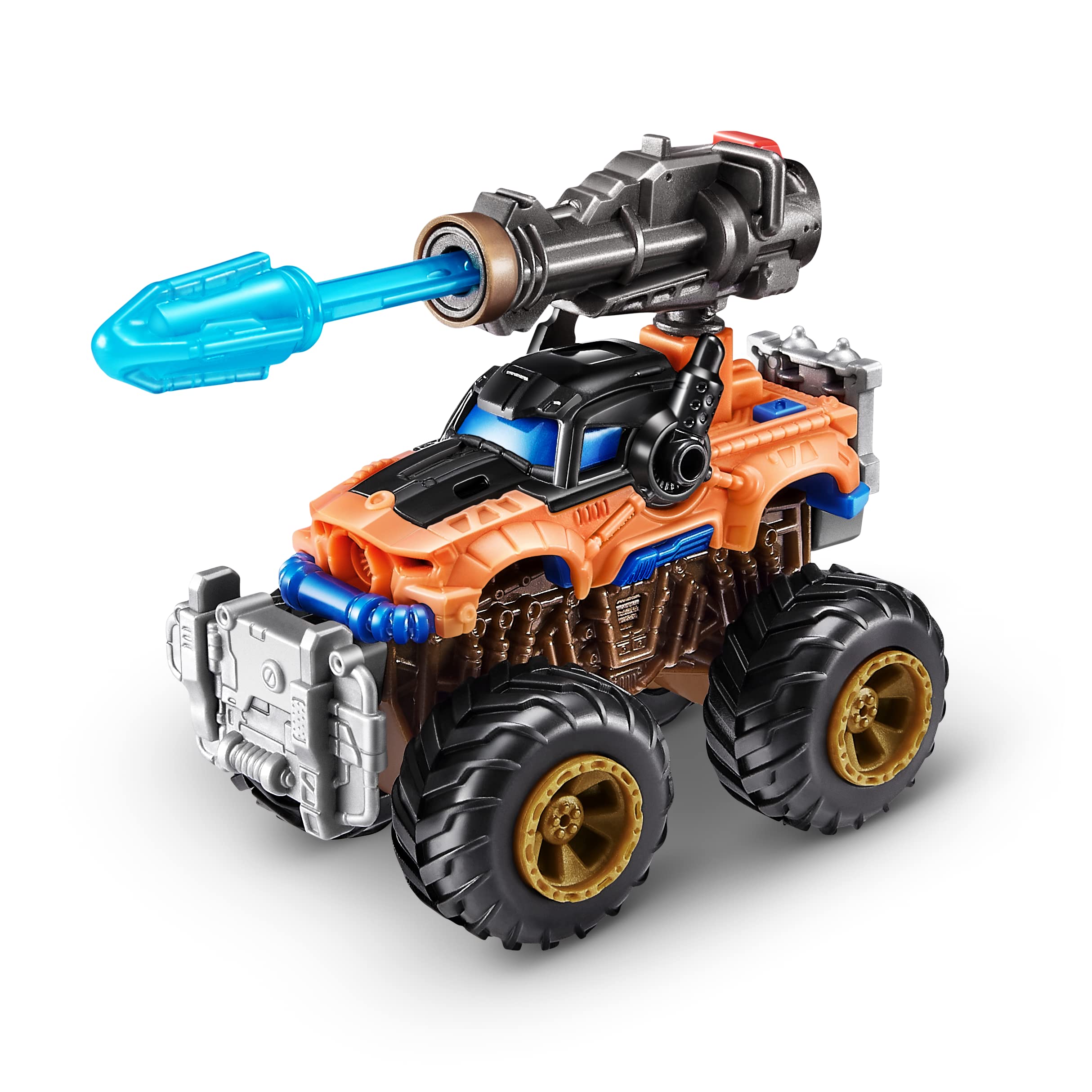 5 Surprise Monster Trucks Series 3 Color Change (2 Pack) by ZURU Collectible Racing Battle Surprise Fireable Weapons Action Toys for Boys