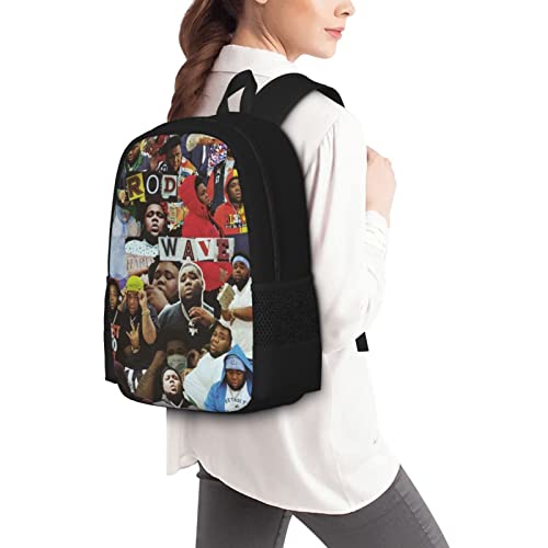 Rod Wave Backpack Student Bookbag Laptop Daypack For School Men Women Casual Travel