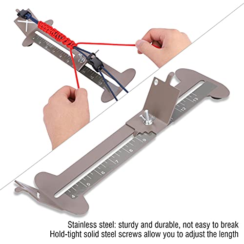 Weojeviy Paracord Bracelet Kit and Jig Set, Adjustable Steel Frame with Hanks Free Buckles