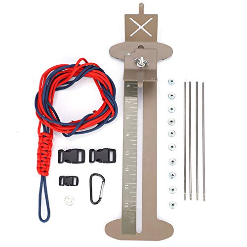 Weojeviy Paracord Bracelet Kit and Jig Set, Adjustable Steel Frame with Hanks Free Buckles