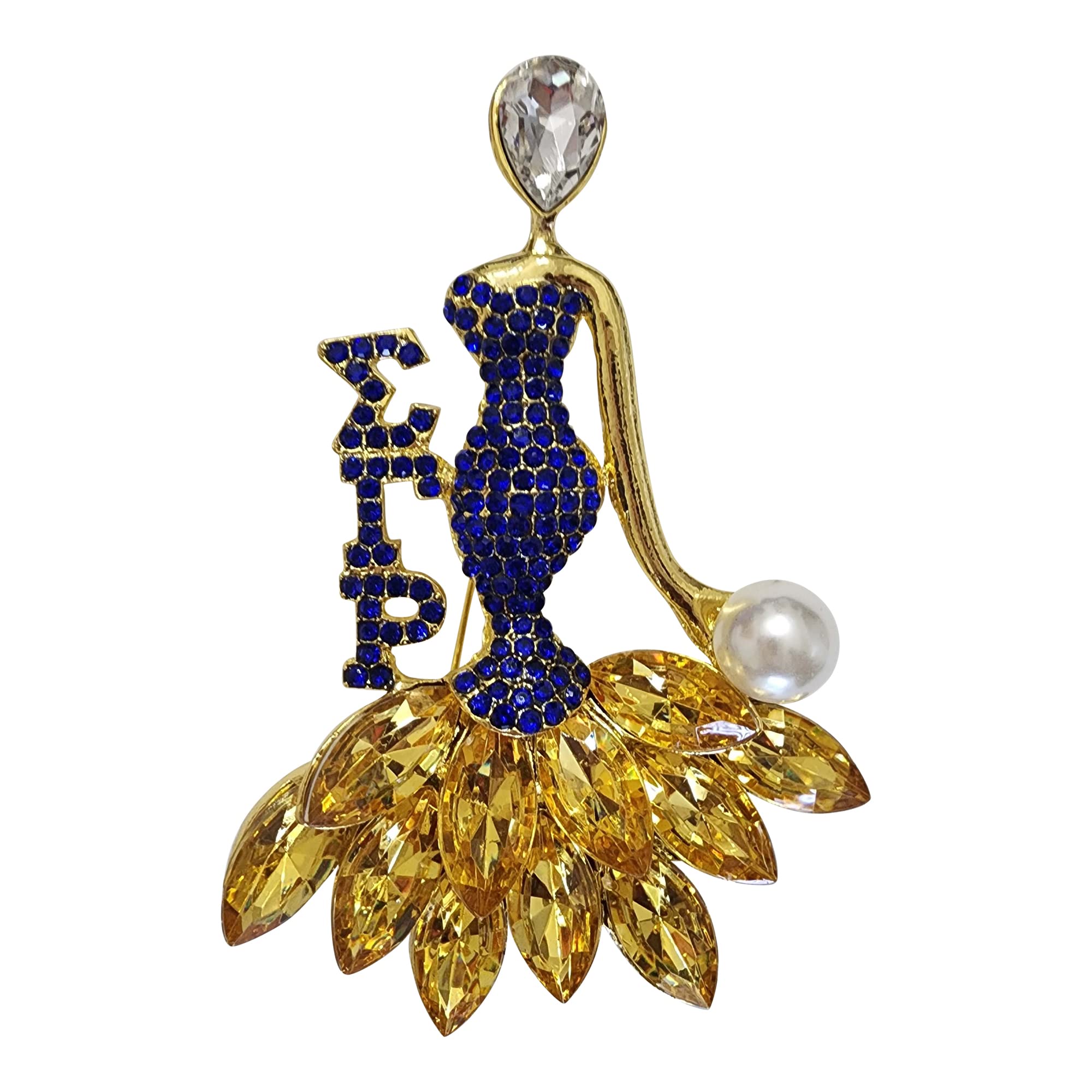 Gamma Rho Sorority Brooch Pin | Greek Sorority Paraphernalia Jewelry Brooch | SGRho Gift