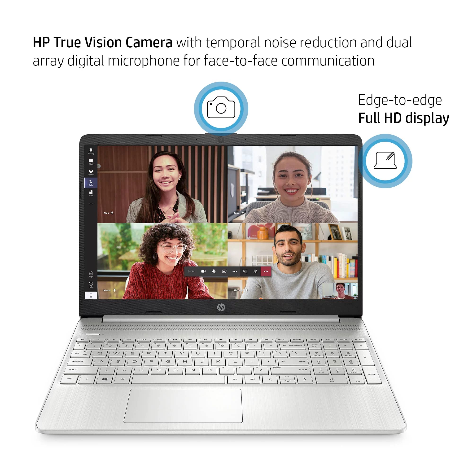 HP 2023 Pavilion 15.6’’ FHD Screen Laptop, Quad Core Intel i5-1135G7 (Upto 4.2GHz), 32GB RAM, 2TB SSD, Iris Xe Graphics HD Webcam, WiFi 6, Bluetooth, Long Hour Battery, Windows 11+HubxcelAccessory