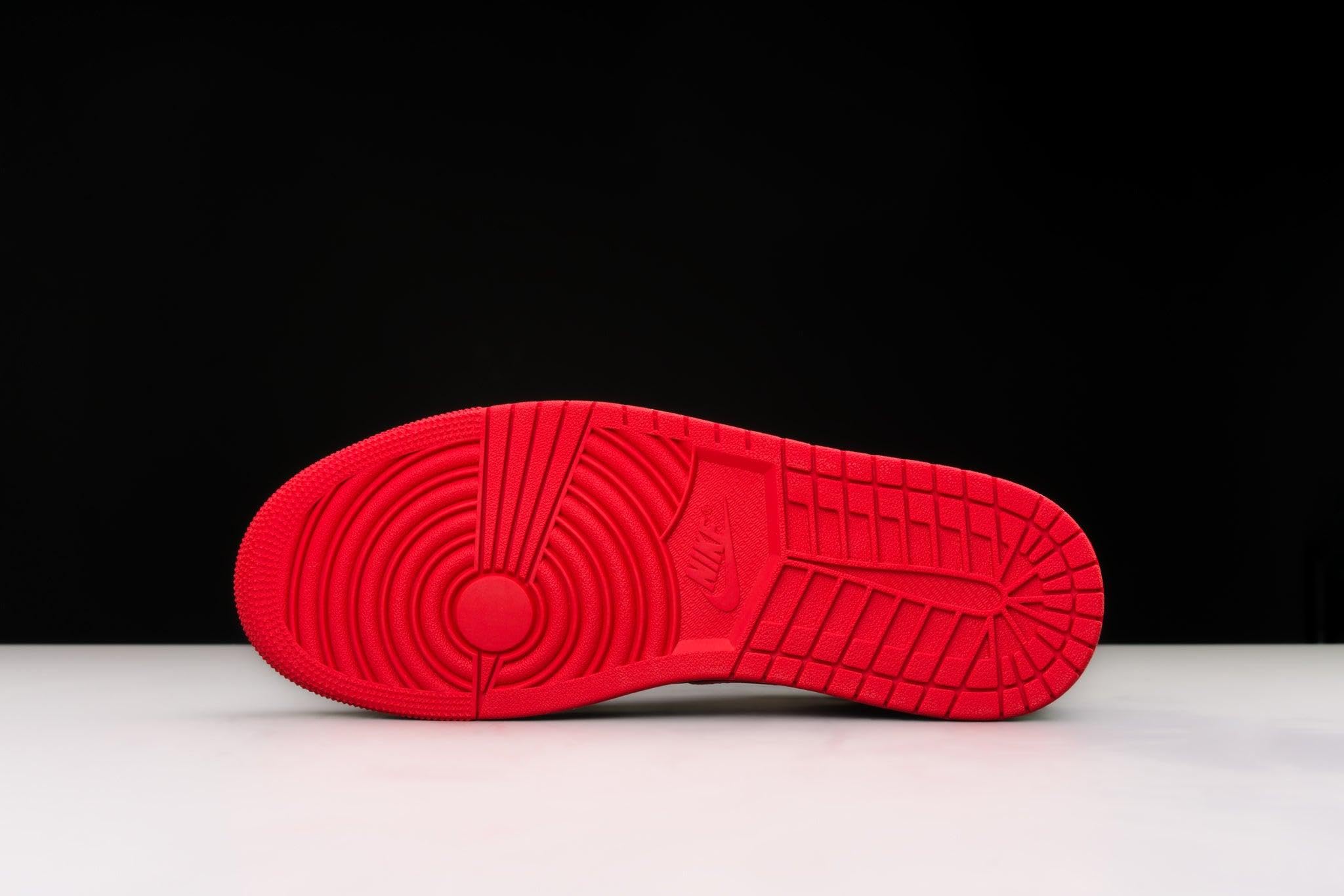 Jordan Nike Air 1 Mid Men's Shoes Black/Fire Red-White DQ8426-060 9