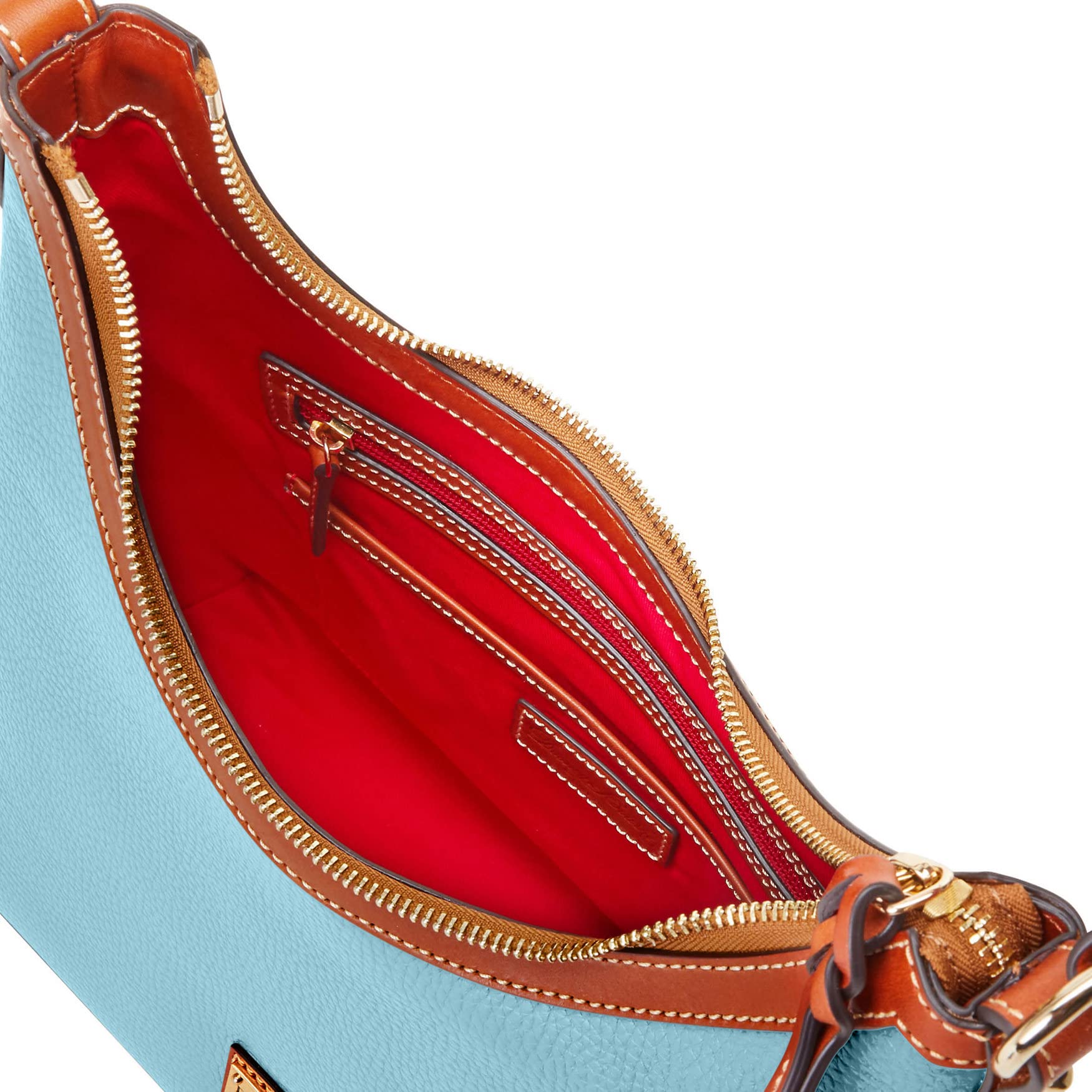 Dooney & Bourke Handbag, Pebble Grain Hobo Shoulder Bag - Caribbean Blue