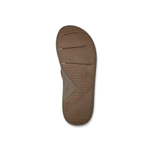 Volcom Men's V.CO Draft Flip-Flop Sandal, Brown, 12