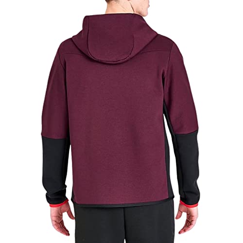 Nike Men's Sportswear Dark Beetroot Tech Fleece Full-Zip Hoodie (CU4489 639) - M
