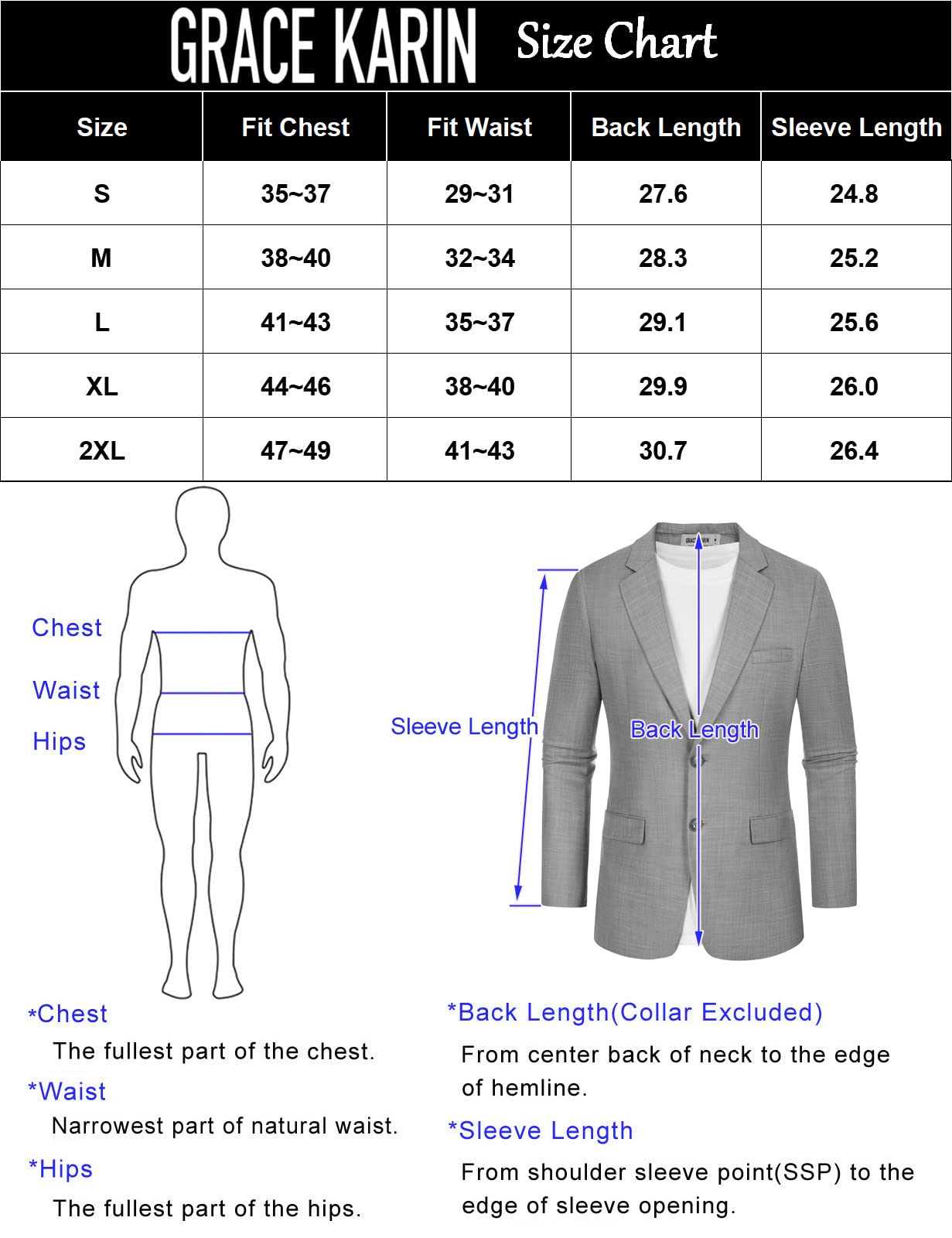 Mens Slim Fit Sport Coat Casual Blazer 2 Button Business Notch Lapel Collar Suit Jacket for Work Grey XXL