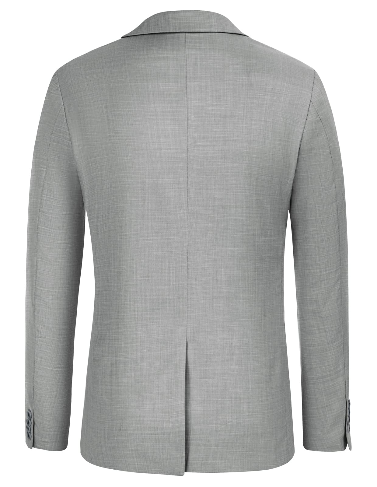 Mens Slim Fit Sport Coat Casual Blazer 2 Button Business Notch Lapel Collar Suit Jacket for Work Grey XXL