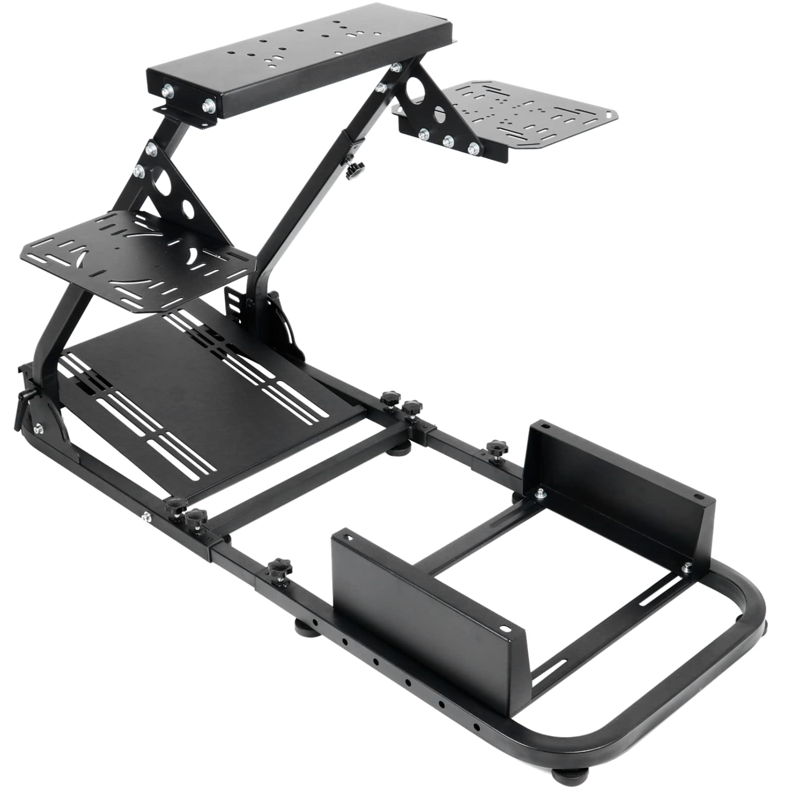 Dardoo G920 Flight Racing Simulator Cockpit Adjustable Compatible With HOTAS Warthog, G Saitek, Logitech G923, Thrustmaster T80 T150, Game Mount Without Wheel, Shifter,Seat and Pedal